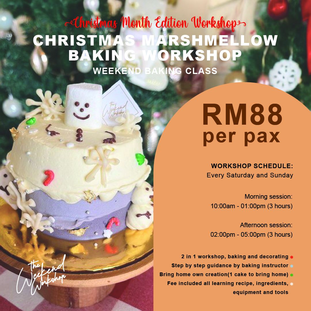 Christmas Marshmallow Cake Baking Workshop